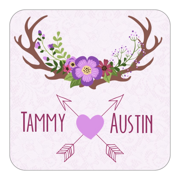 Rustic Floral Wedding Favor Stickers OR Tags | Labels | Cathy Wraps ...